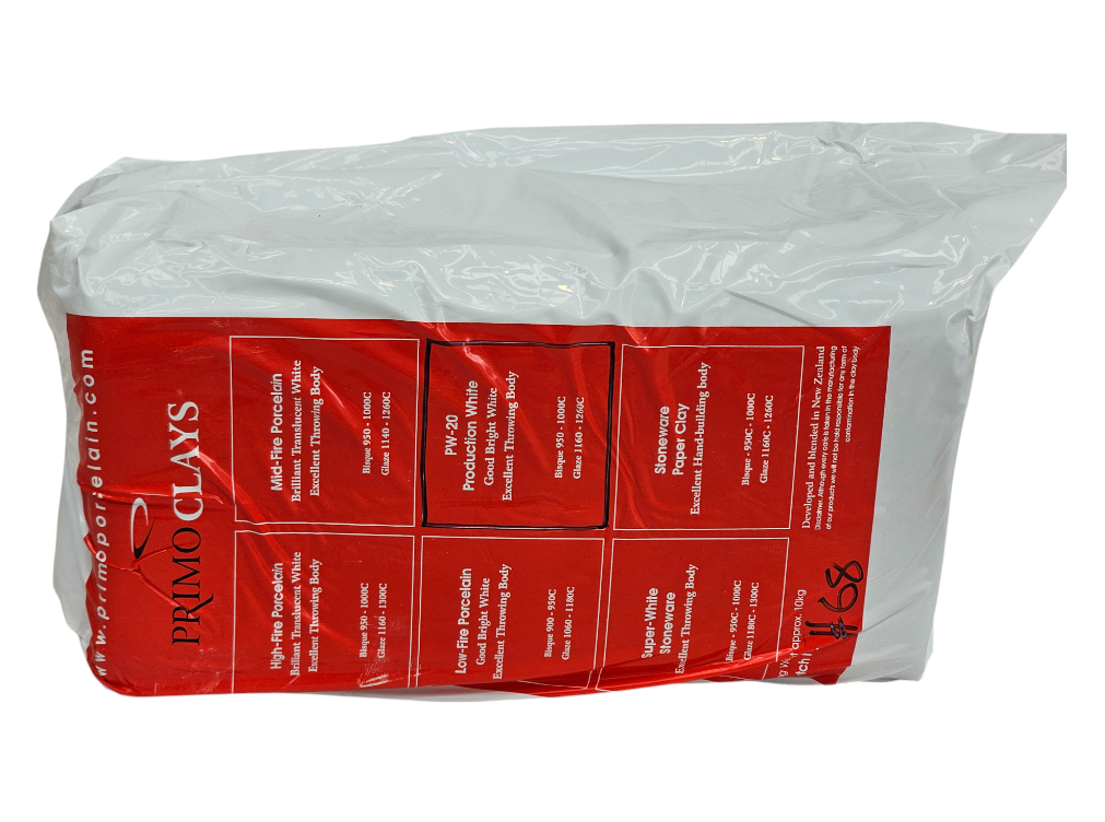 PRIMO Production White PW20 Clay 10kg Bag – Decopot Limited